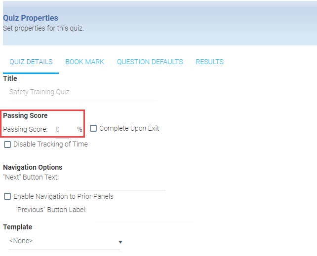 Setting Up Quiz Questions for Assessments